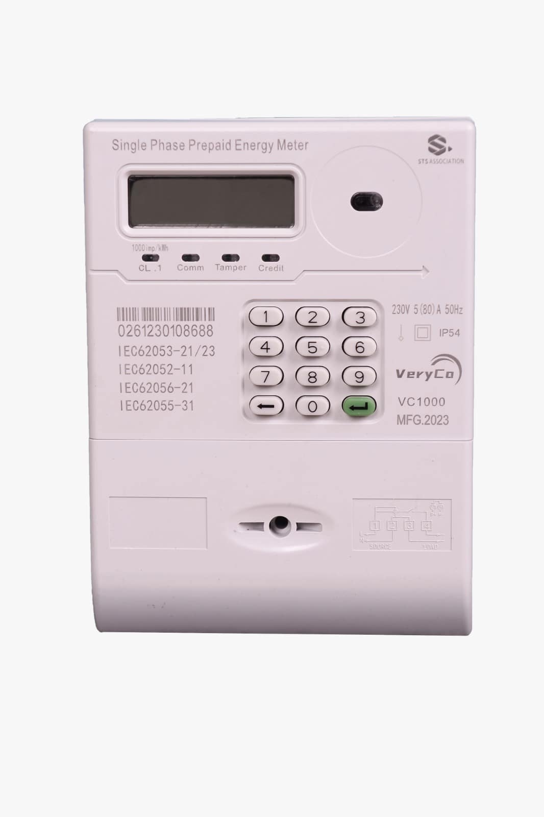 BS 1P Integrated Prepaid Electricity Meter - Konta | Prepaid ...