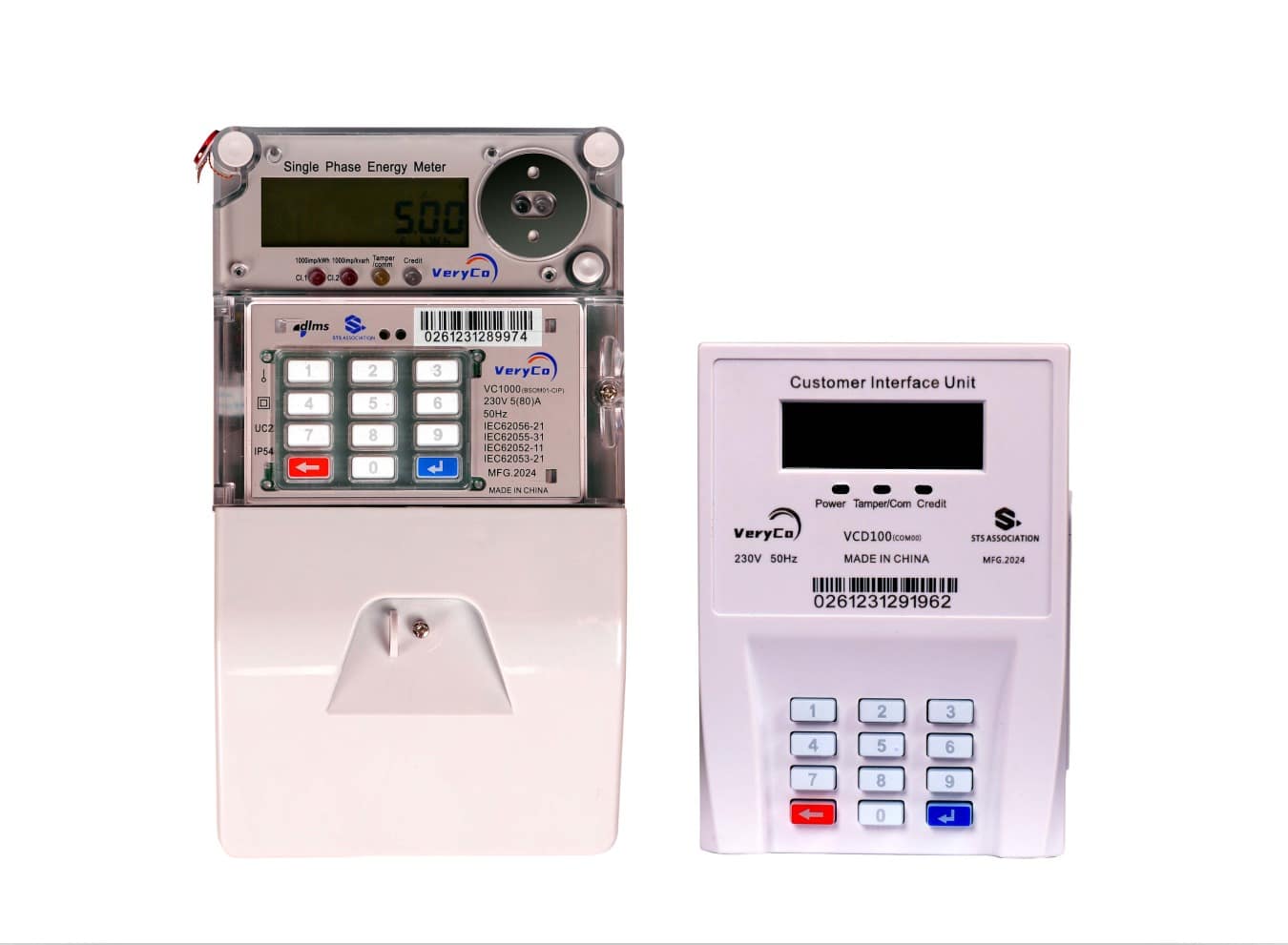 BS Single Phase Split 4G Prepaid Meter with PLC CIU - Konta | Prepaid ...