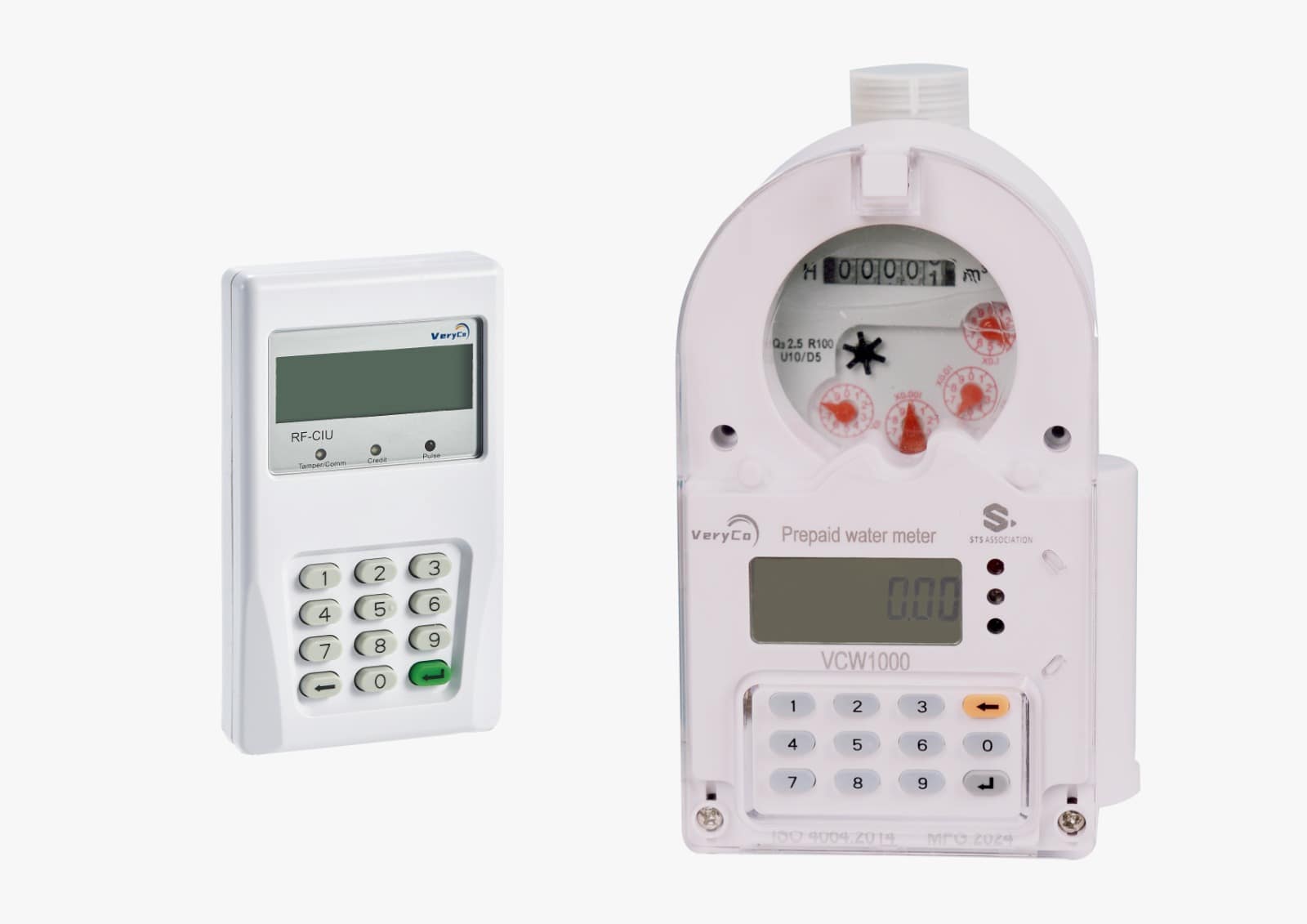 DN15mm Split Plastic Smart Prepaid Residential Water Meters - Konta ...